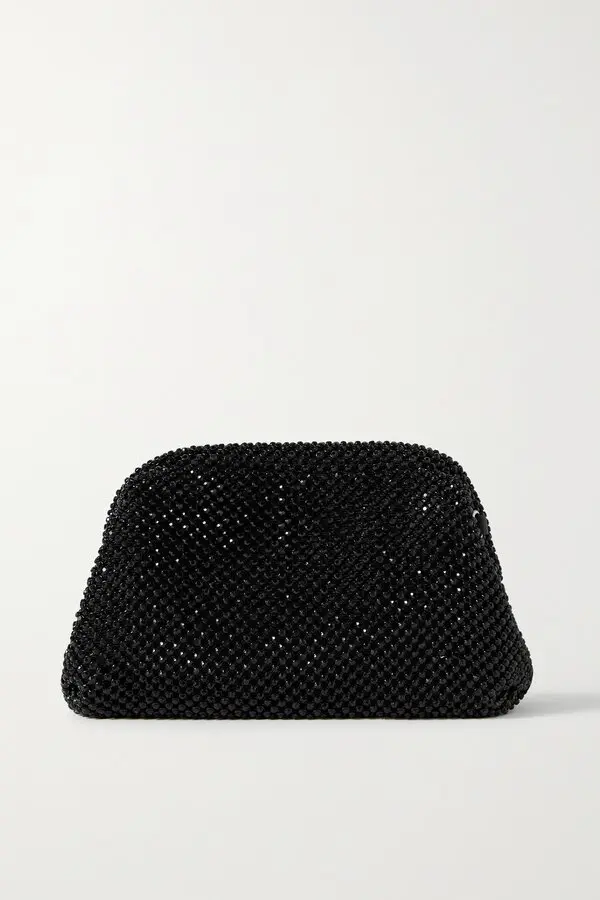 LOEFFLER RANDALL Doris Crystal-embellished Mesh Clutch