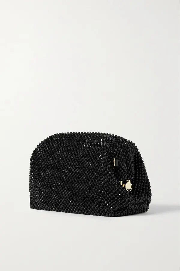 LOEFFLER RANDALL Doris Crystal-embellished Mesh Clutch