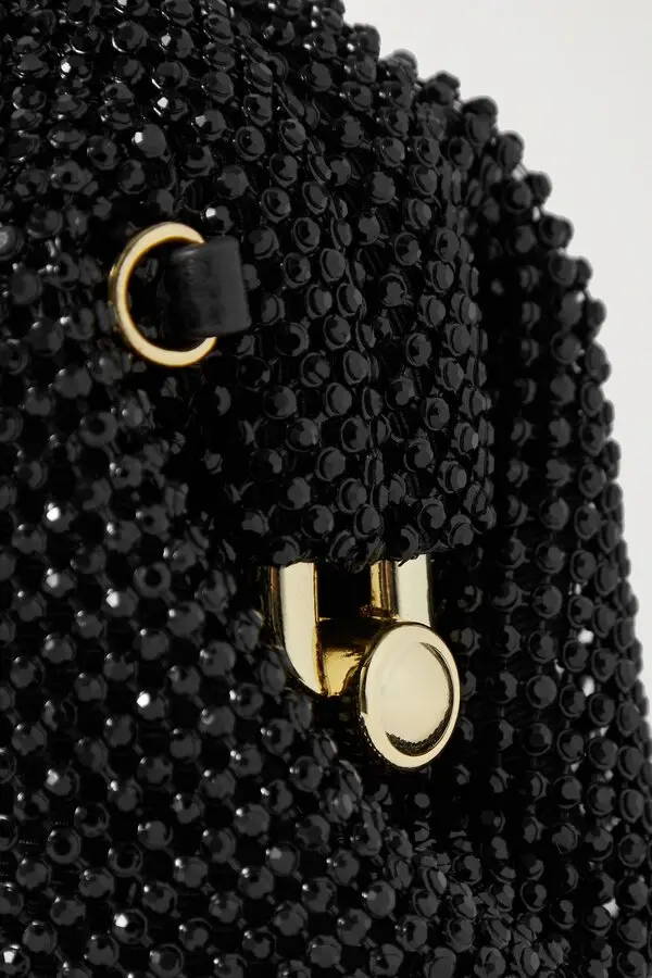 LOEFFLER RANDALL Doris Crystal-embellished Mesh Clutch