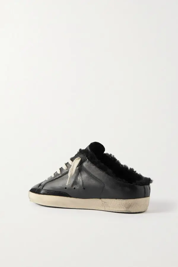 GOLDEN GOOSE Super-star Sabot Shearling-lined Slip-on Sneakers