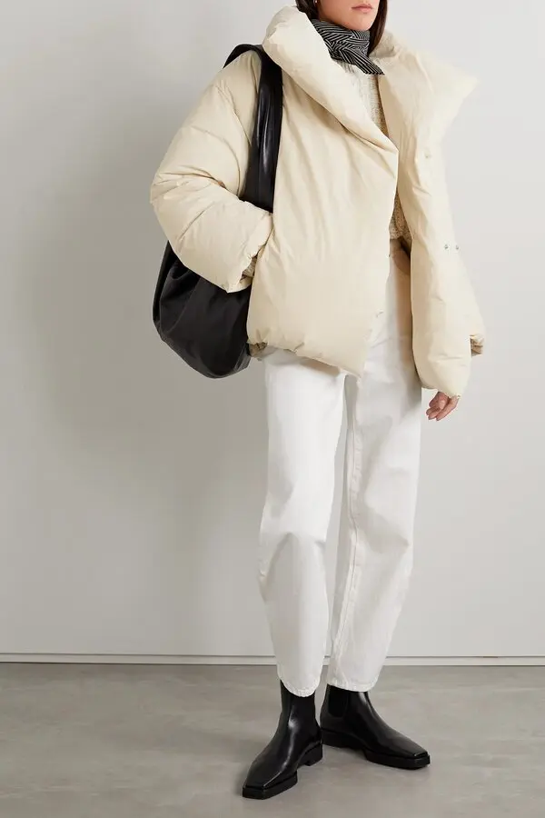 TOTEME Signature Cotton-blend Shell Down Jacket
