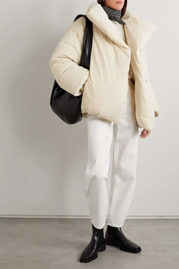 TOTEME Signature Cotton-blend Shell Down Jacket