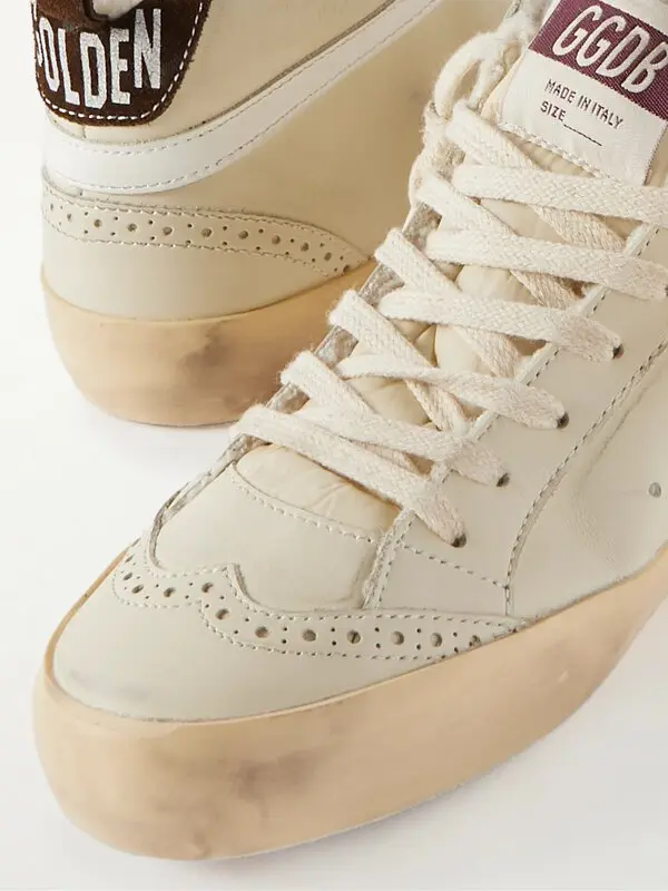GOLDEN GOOSE Superstar Shearling-lined Leather Sneakers