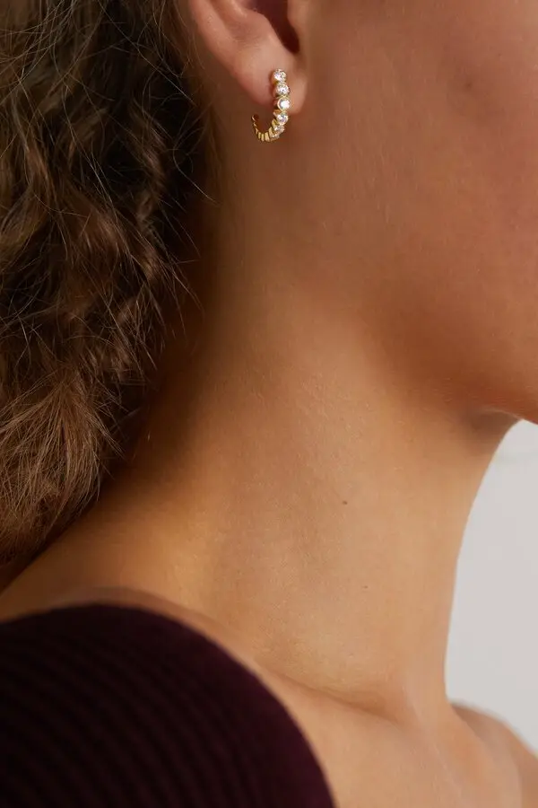 Sophie Bille Brahe Boucle Ensemble 18-karat Diamond Single Hoop Earring - Gold
