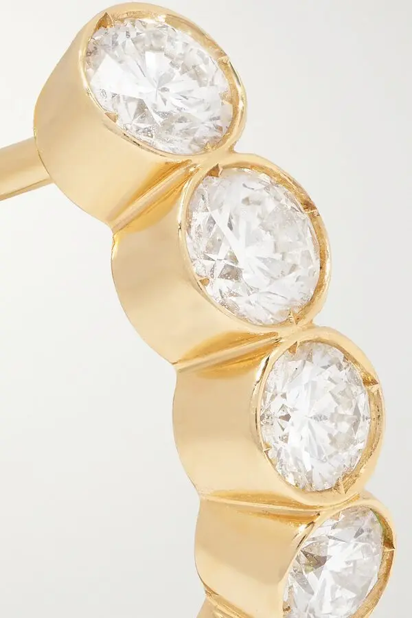 Sophie Bille Brahe Boucle Ensemble 18-karat Diamond Single Hoop Earring - Gold
