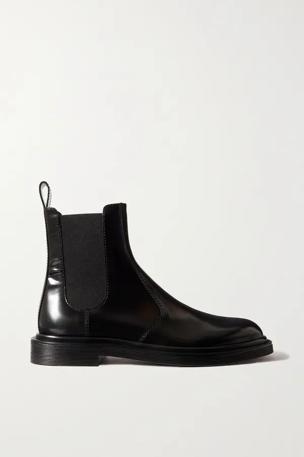 THE ROW Ranger Glossed-leather Chelsea Boots