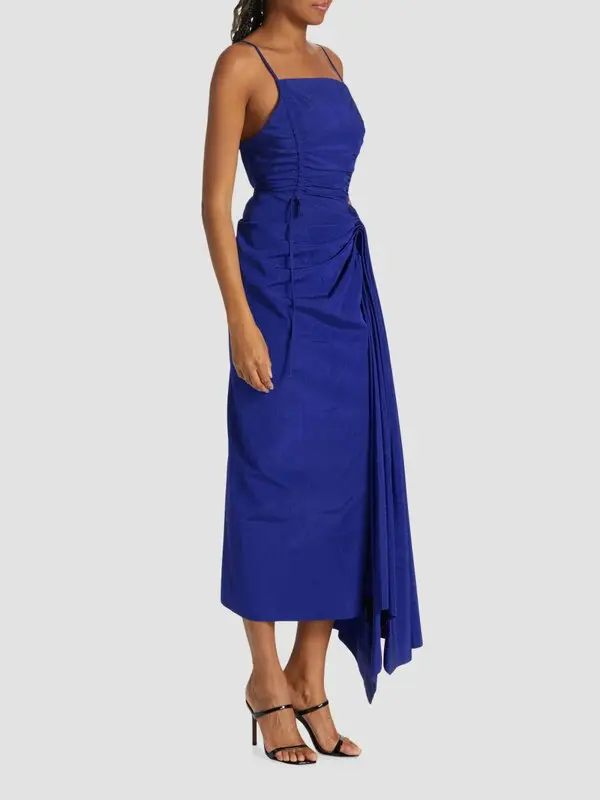 JASON WU Draped Ruched Midi-dress