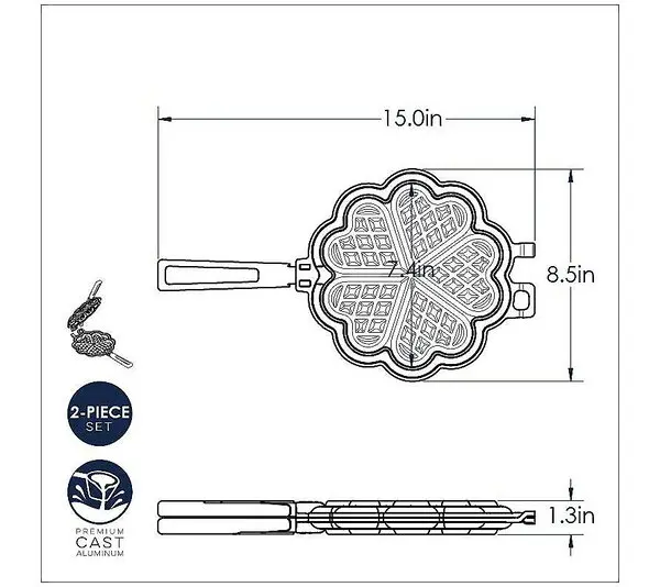NORDICWARE Sweetheart Waffler