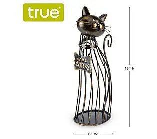 TRUE BRANDS Cat Wine Cork Display