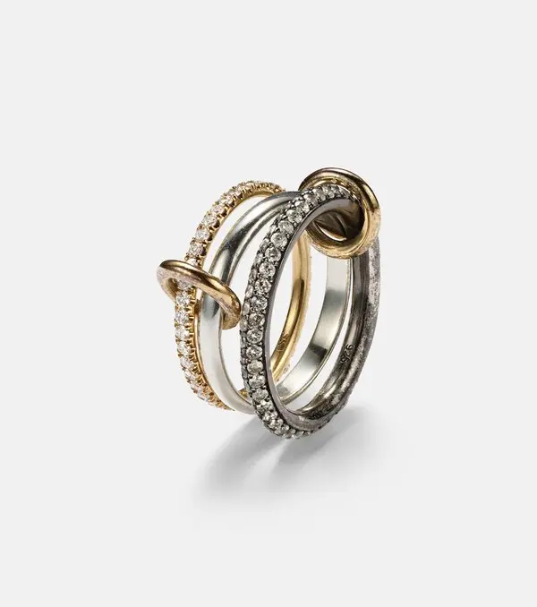 SPINELLI KILCOLLIN Linked Diamond Rings - Multicoloured