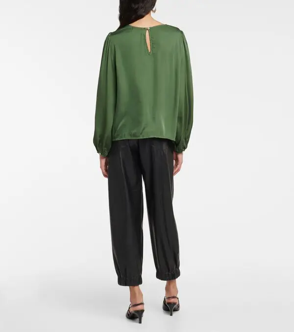 Velvet By Graham & Spencer Leila Satin Top