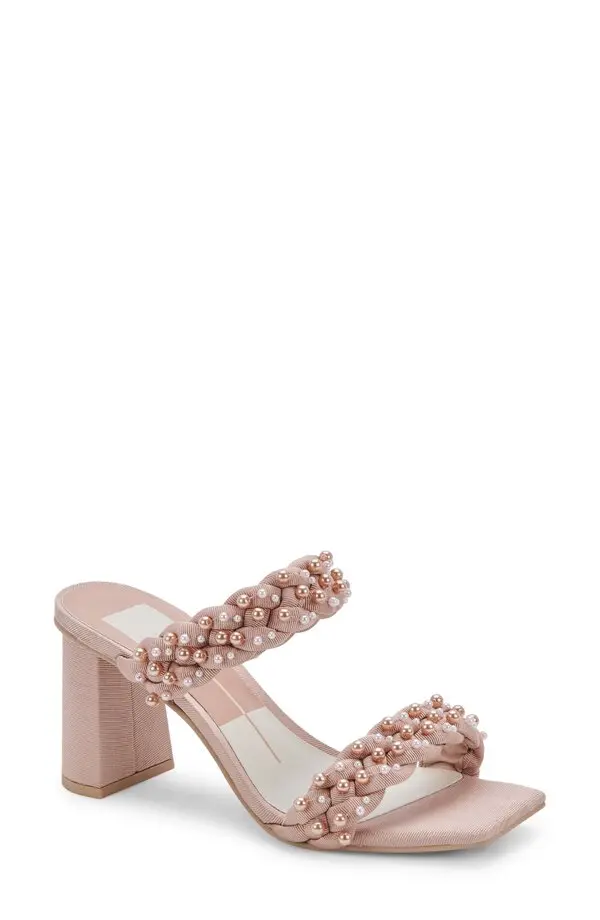 Dolce Vita Paily Imitation Pearl Sandals - Blush Pearls