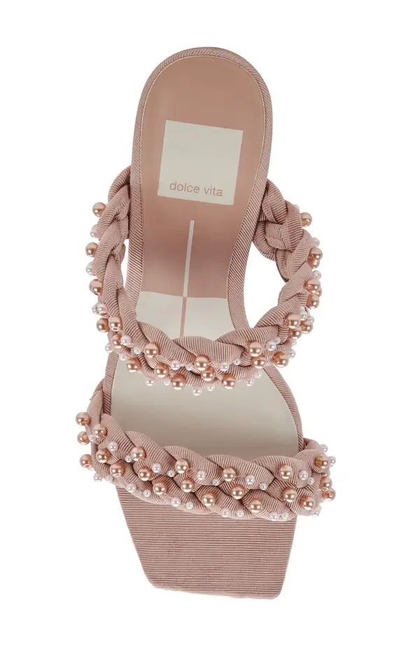 Dolce Vita Paily Imitation Pearl Sandals - Blush Pearls
