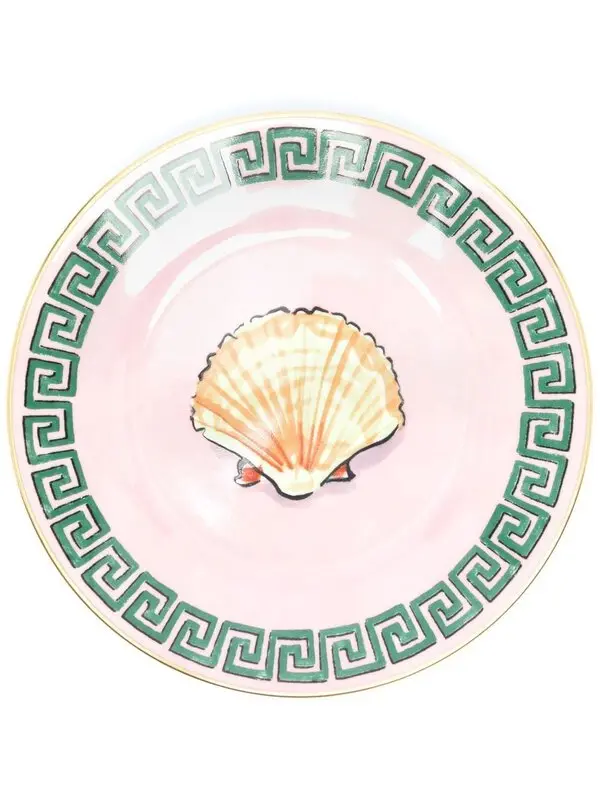 GINORI 1735 Viaggio Di Nettuno Bread Plate - Pink