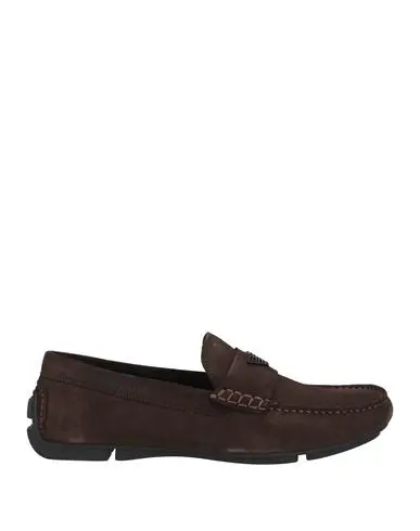 Emporio Armani Leather Loafers - Brown