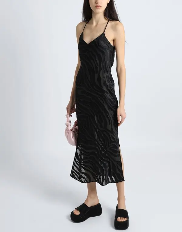Topshop Zebra-print Maxi Slip Dress