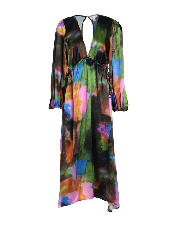 slim fit dress slacks Rae Wrap Dress In Jade Green – Nola London main image 0