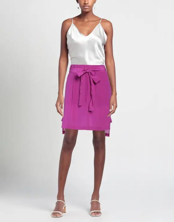 MAISON JEJIA Mini Flared Skirt - Pink