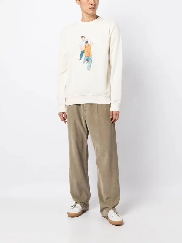 LEATHERSMITH OF LONDON Graphic-print Detail Sweatshirt