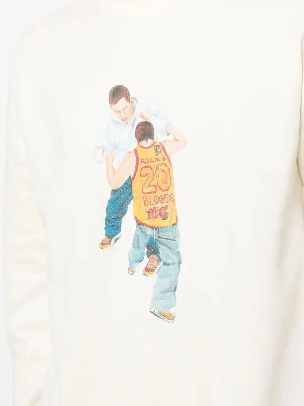 LEATHERSMITH OF LONDON Graphic-print Detail Sweatshirt