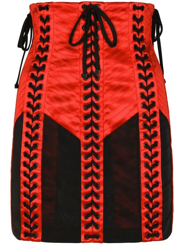 Dolce & Gabbana Eyelet-detail Corset Mini Skirt