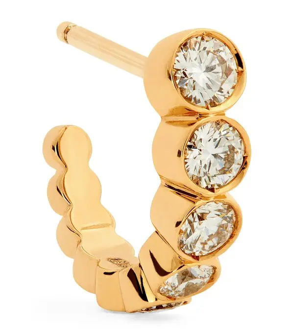 Sophie Bille Brahe Yellow And Diamond Petite Boucle Ensemble Single Earring