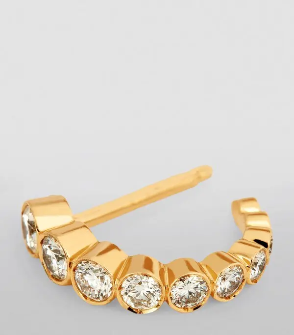 Sophie Bille Brahe Yellow And Diamond Petite Boucle Ensemble Single Earring