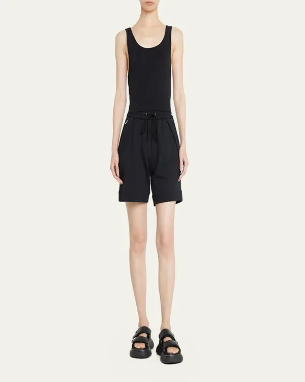 Eterne Terne Cropped Tank Top - Black