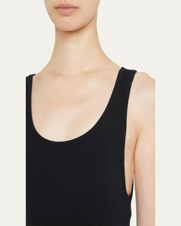 Eterne Terne Cropped Tank Top - Black