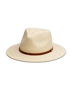 Rag & Bone Packable Straw Fedora - Tan