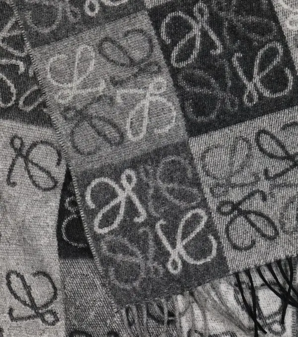 Loewe Anagram Wool And Cashmere Scarf