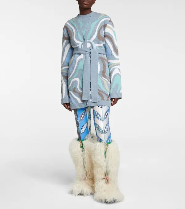 Emilio Pucci X Fusalp Marmo Wool Sweater - Blue
