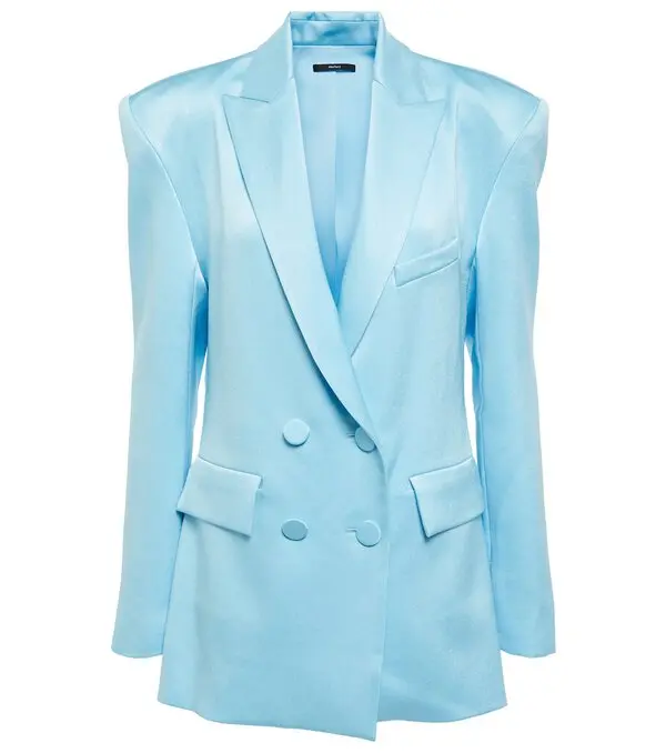 Alex Perry Wells Crêpe Satin Blazer