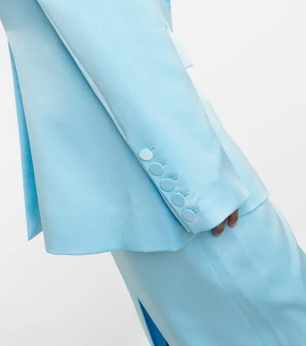 Alex Perry Wells Crêpe Satin Blazer
