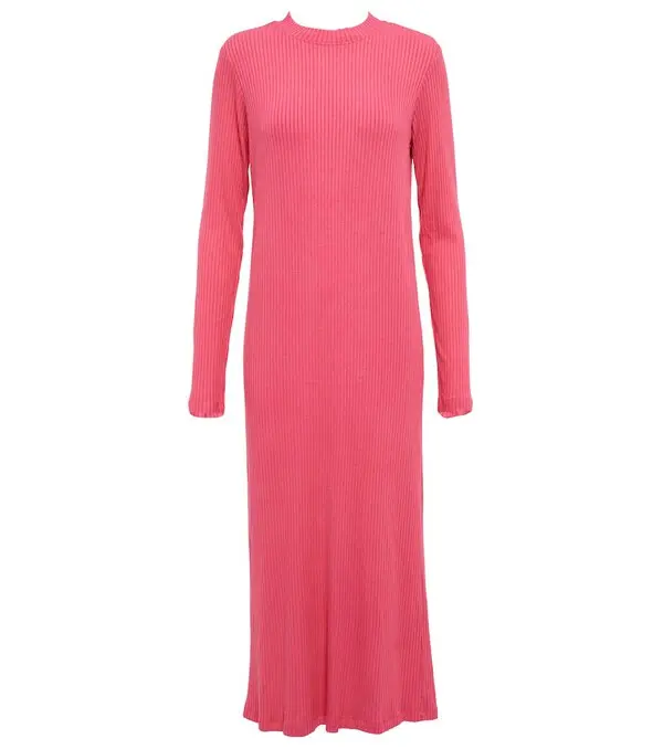 Velvet By Graham & Spencer Ember Ribbed-knit Midi Dress