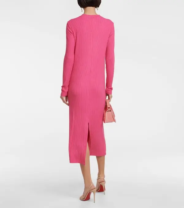 Velvet By Graham & Spencer Ember Ribbed-knit Midi Dress