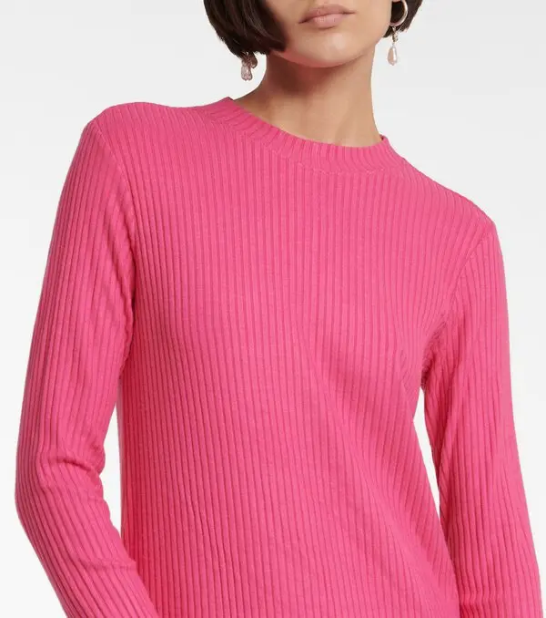Velvet By Graham & Spencer Ember Ribbed-knit Midi Dress