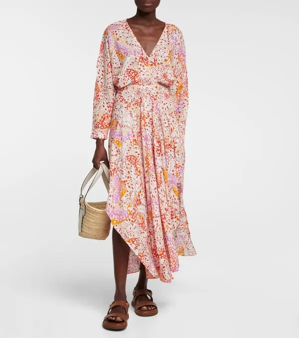 Poupette St Barth Ilona Printed Maxi Dress