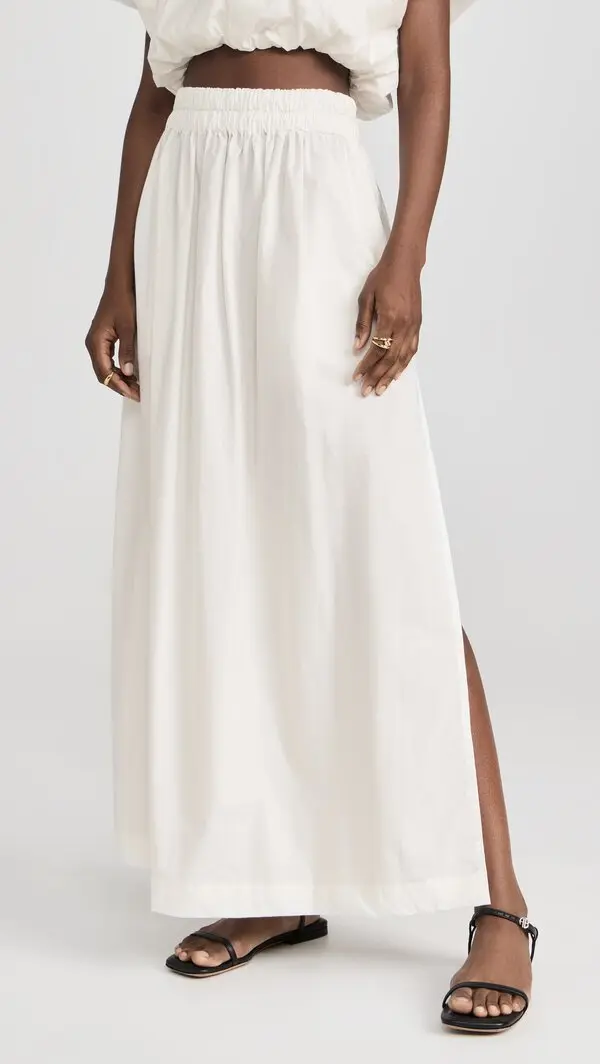 Mikoh Delia Maxi Skirt - Bone