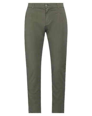 DANIELE ALESSANDRINI Pants Size Cotton, Elastane - Military Green