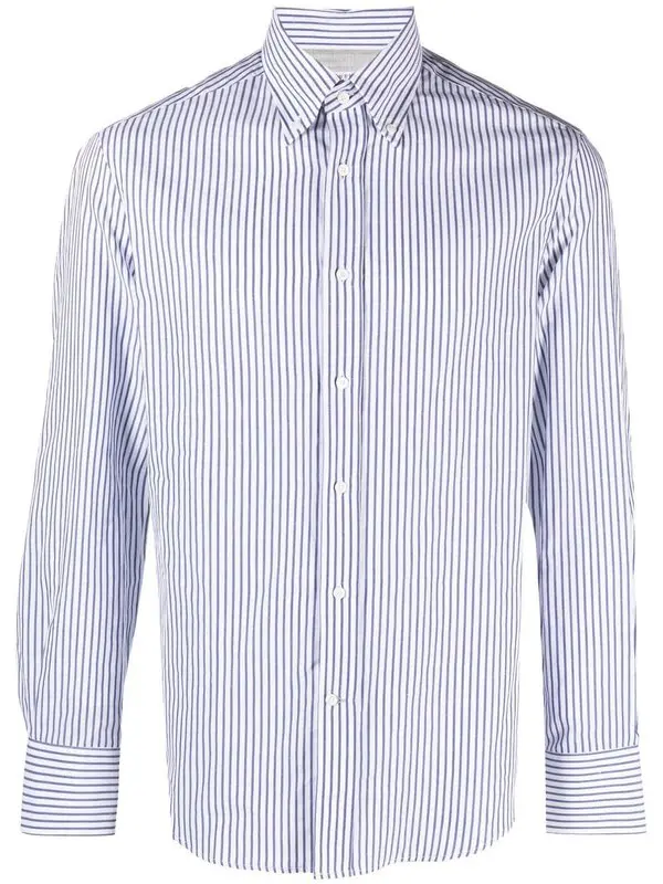 Brunello Cucinelli Striped Long-sleeve Shirt