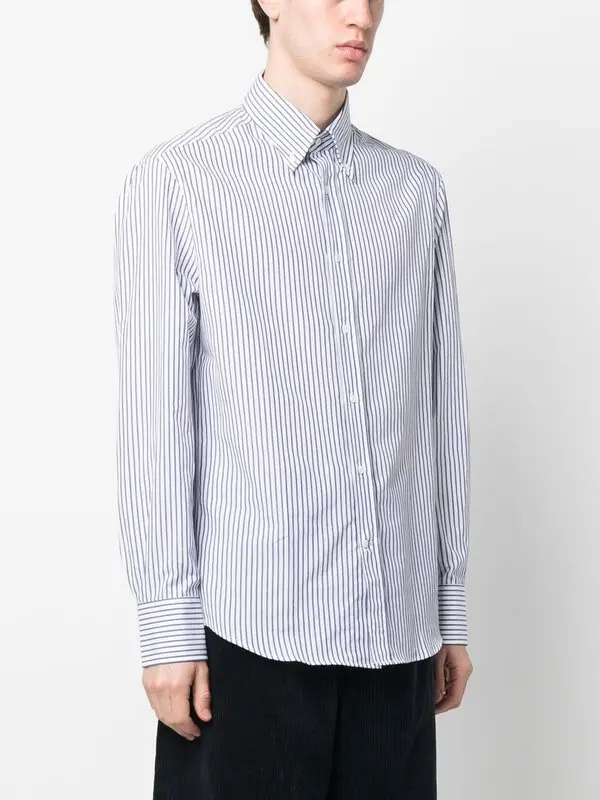 Brunello Cucinelli Striped Long-sleeve Shirt