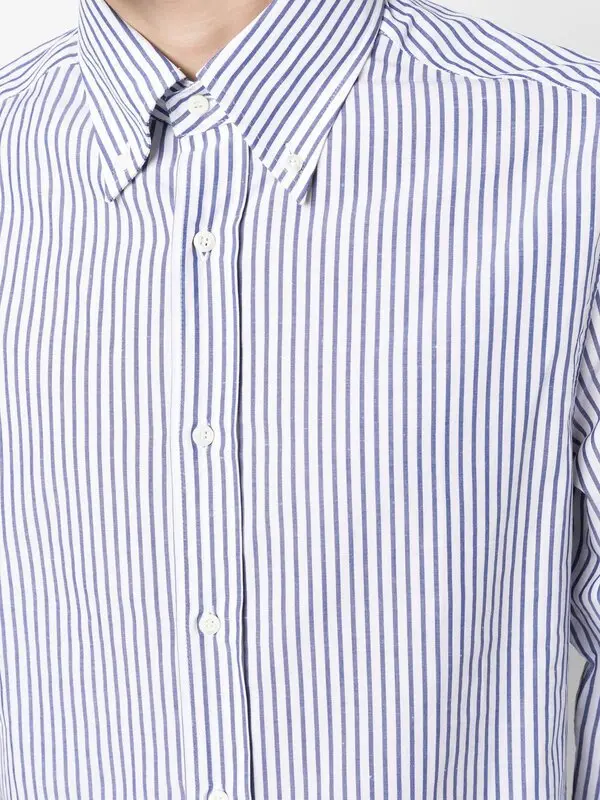 Brunello Cucinelli Striped Long-sleeve Shirt