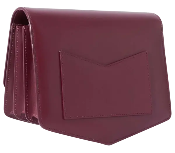 Alaïa Burgundy Le Papa Medium Leather Shoulder Bag