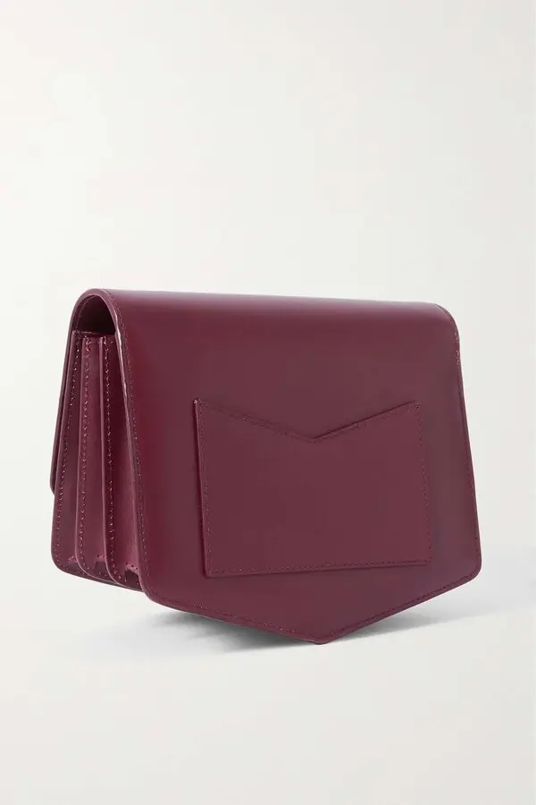Alaïa Burgundy Le Papa Medium Leather Shoulder Bag