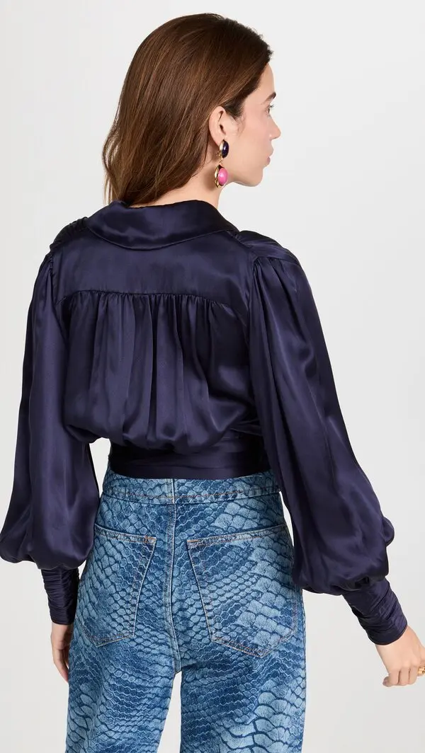 Zimmermann Silk Wrap Blouse