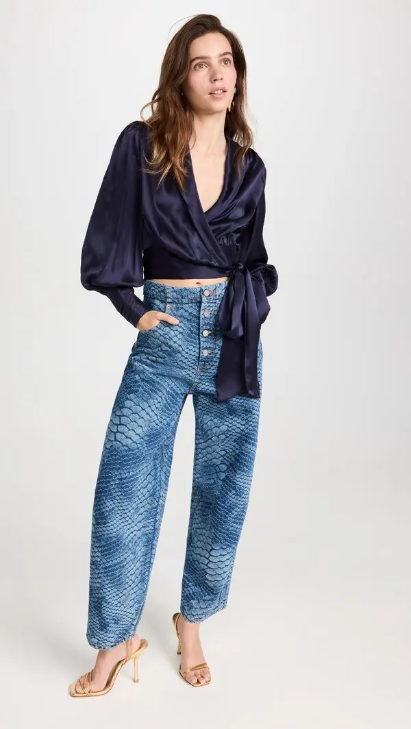 Zimmermann Silk Wrap Blouse