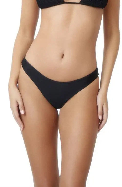 PQ SWIM Ruched Bikini Bottom - Midnight