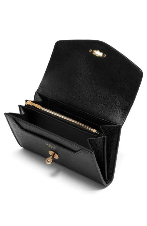 Mulberry Medium Darley Leather Continental Wallet - Black