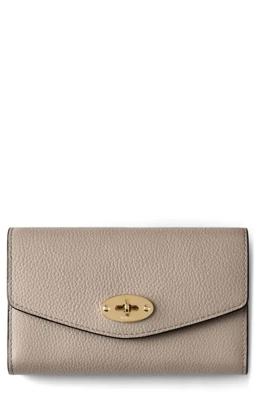 Mulberry Medium Darley Leather Continental Wallet - Cashmere Taupe